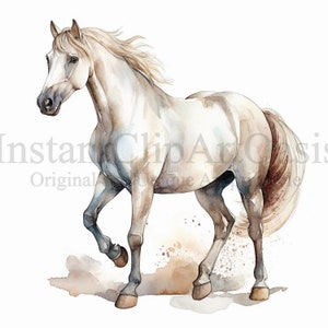 Watercolor Horses Clipart, 12 High Quality Jpgs, Nursery Art, Instant ...