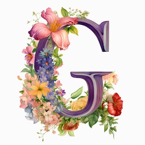 Letter G Clipart, 10 High Quality Jpgs, Nursery Art, Instant Digital ...