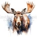 Moose Clipart, 10 High Quality Jpgs, Nursery Art, Digital Download ...