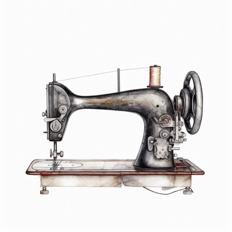 Sewing Machine Print - Etsy