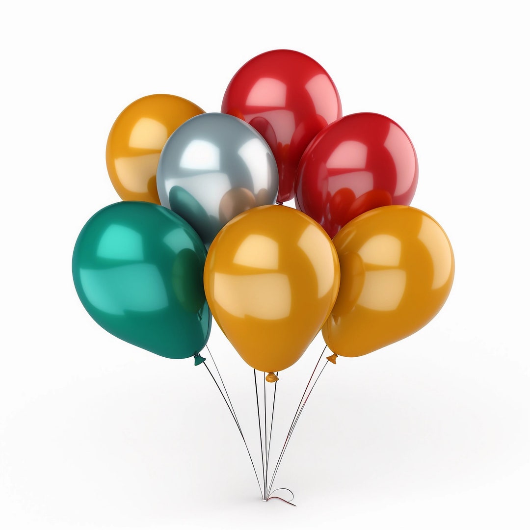 Imágenes Prediseñadas de globos, 10 JPG de alta calidad, arte infantil ...