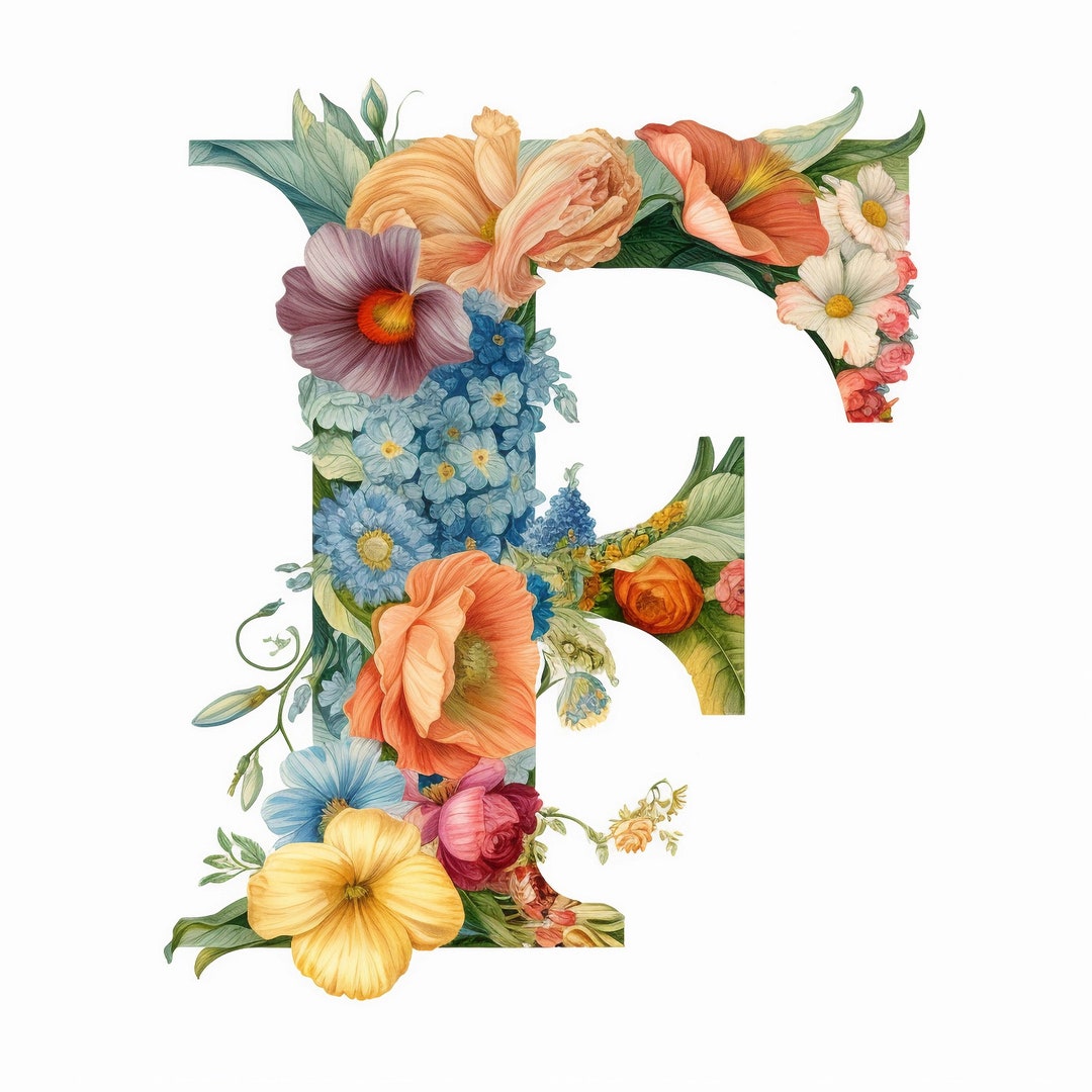 Letter F Clipart, 10 High Quality Jpgs, Nursery Art, Instant Digital ...