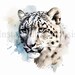 Snow Leopard Clipart, 10 High Quality Jpgs, Nursery Art, Instant ...