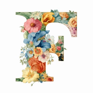 Letter F Clipart, 10 High Quality Jpgs, Nursery Art, Instant Digital ...