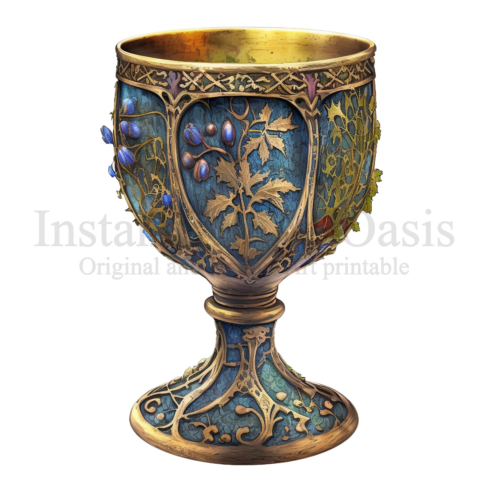 Goblet Clipart, 10 High Quality Pngs, Nursery Art, Instant Digital ...