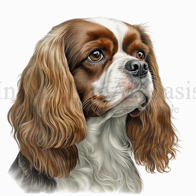 Cavalier King Charles Spaniel Clipart, 11 High Quality Jpgs, Nursery ...