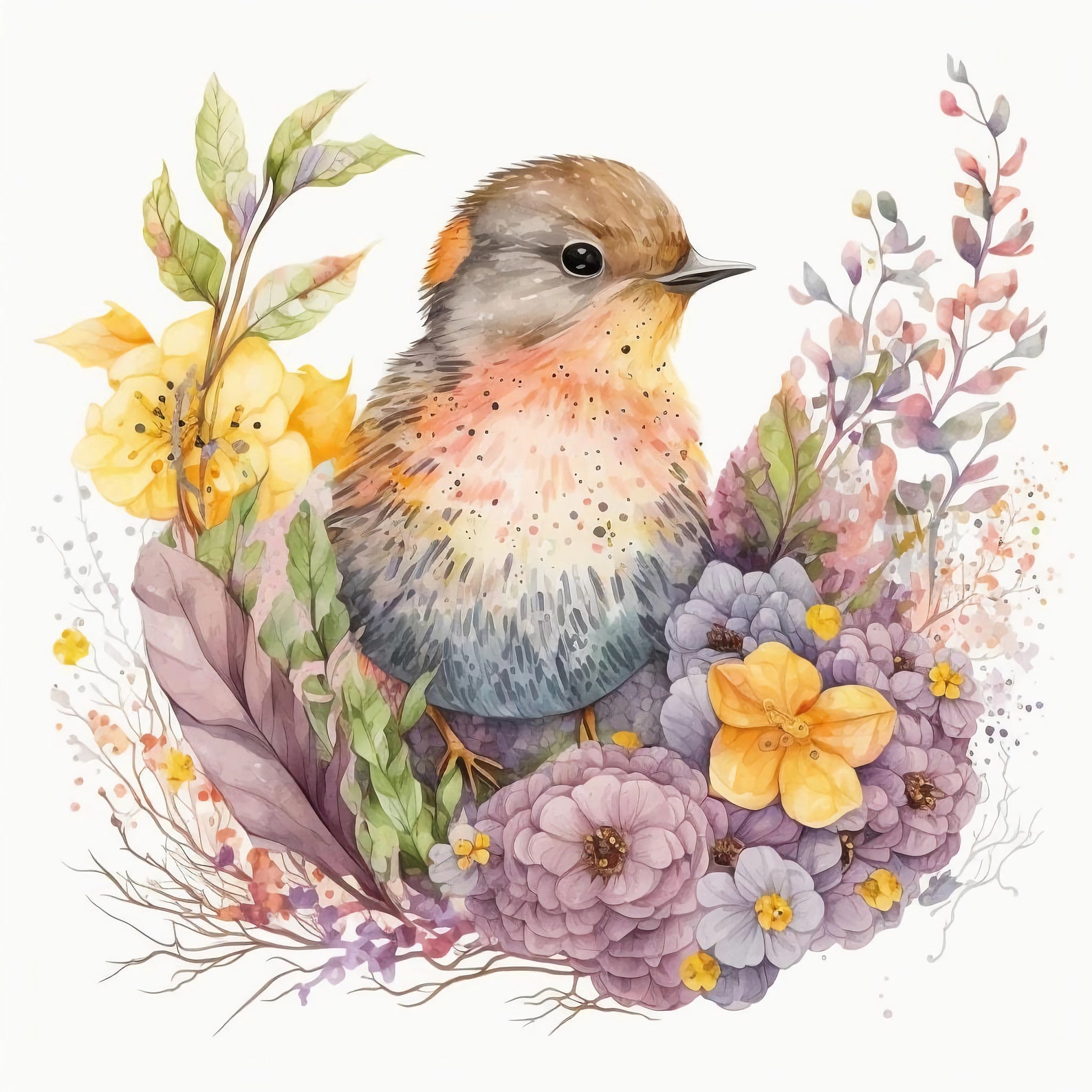 Cute Bird Clipart 10 High Quality Jpgs Nursery Art Instant - Etsy UK
