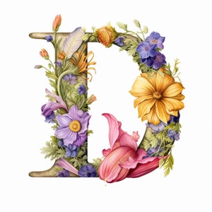 Letter D Clipart, 10 High Quality Jpgs, Nursery Art, Instant Digital ...