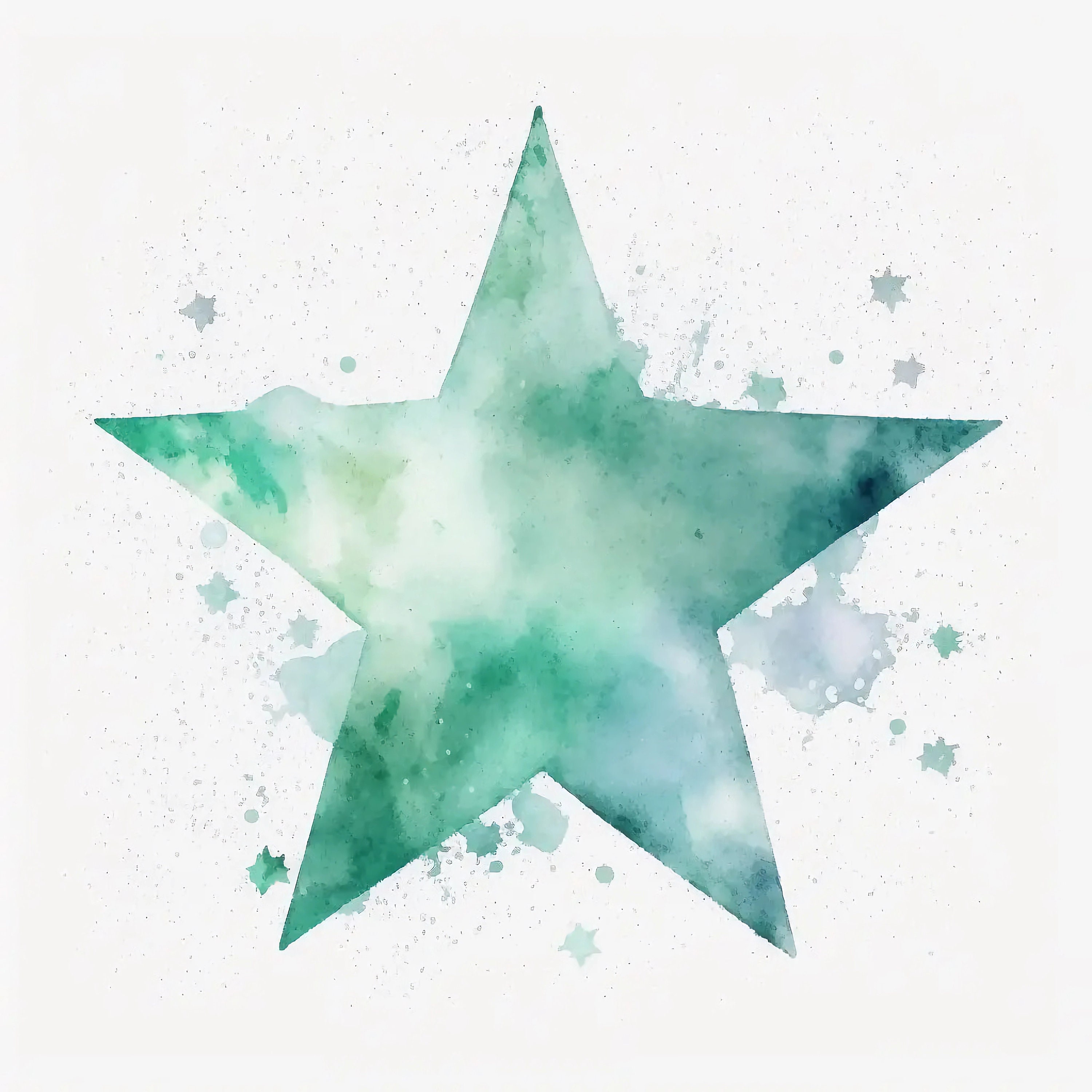 Star Clipart, 10 High Quality Jpgs, Nursery Art, Instant Digital ...