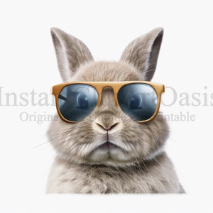 Cool Bunnies Clipart, 10 High Quality Jpgs, Nursery Art, Digital ...