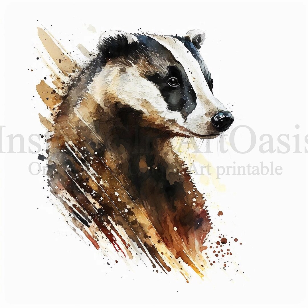 Badger Clipart, 10 High Quality Jpgs, Nursery Art | Card Making, Clip ...