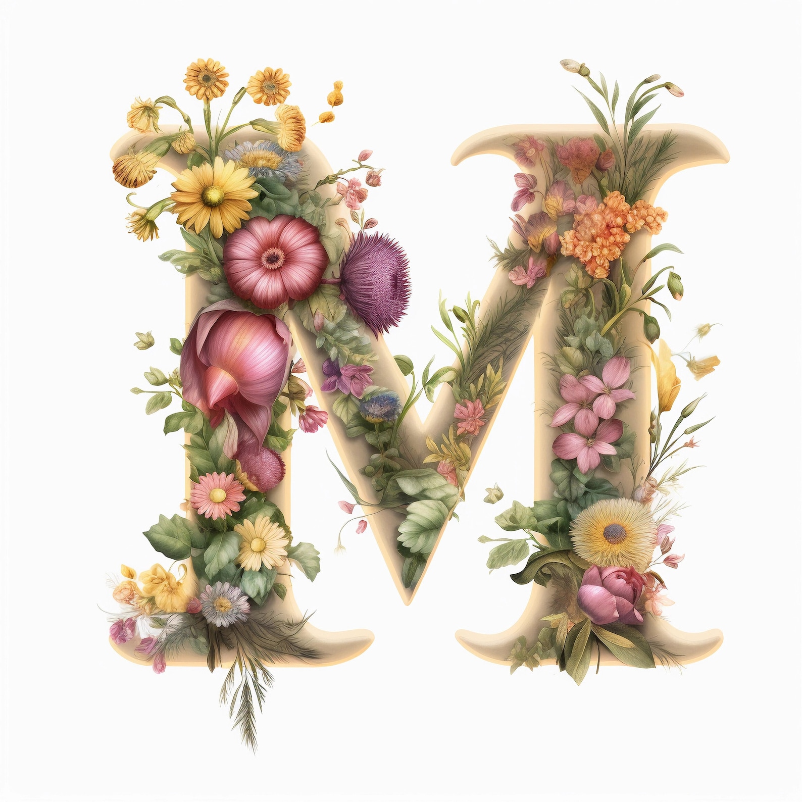 Letter M Clipart, 10 High Quality Jpgs, Nursery Art, Instant Digital ...