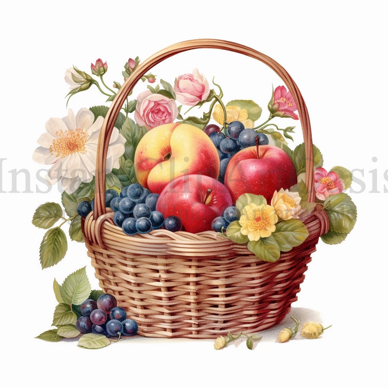 Obstkorb clipart - Etsy.de