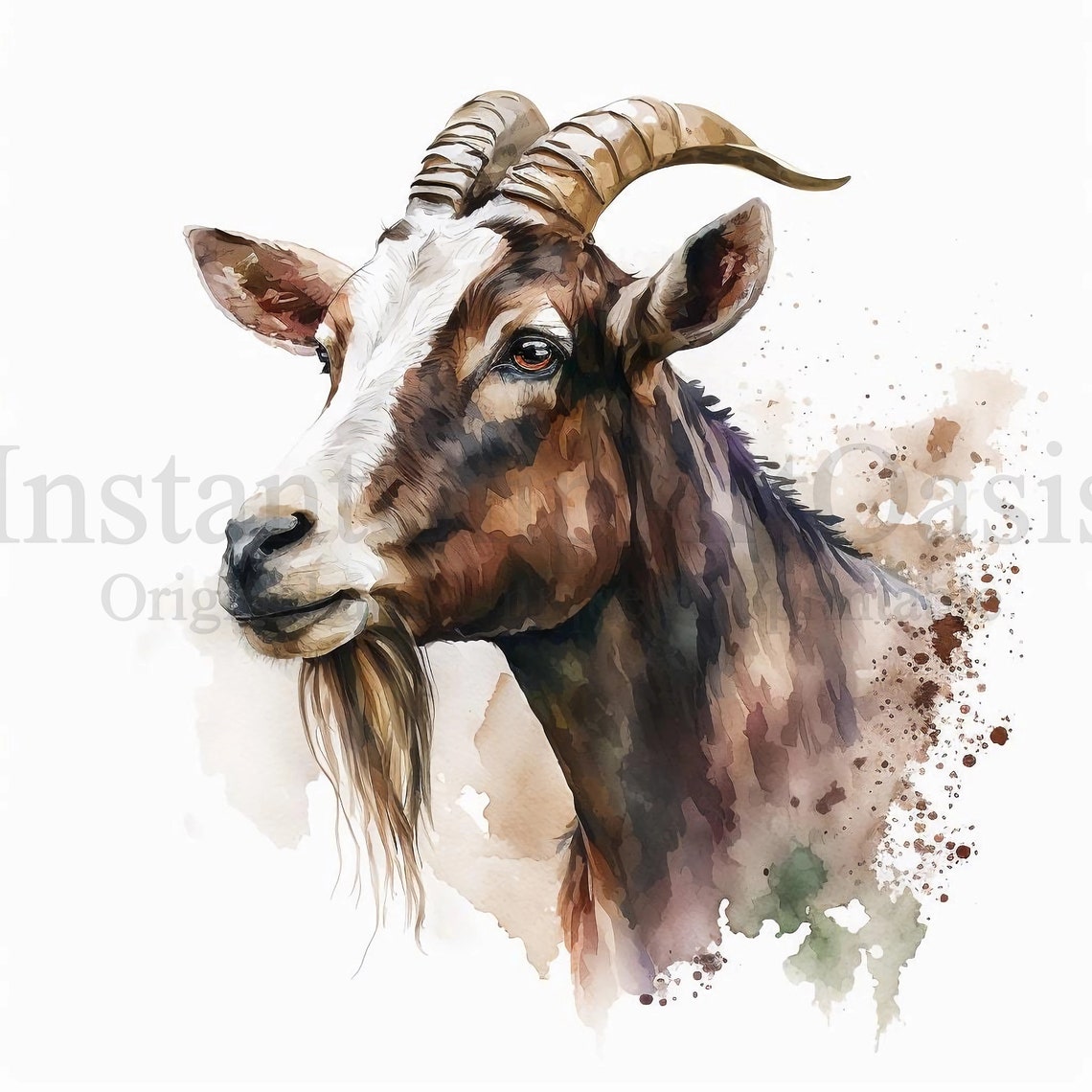 Goat Clipart, 6 High Quality Jpgs, Nursery Art | Card Making, Clip Art ...