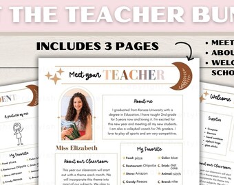 Editable Meet the Teacher Template | Meet the Teacher Letter | Teacher ...