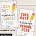 Back to School Gift Tags, Take Note Editable Pen Marker, Gift for ...