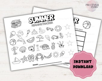 Summer Reading Log for Kids, Summer Reading Chart, Summer Reading Log ...