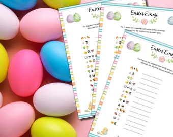 Easter Emoji Pictionary Game Printable Easter Games Emoji - Etsy Canada