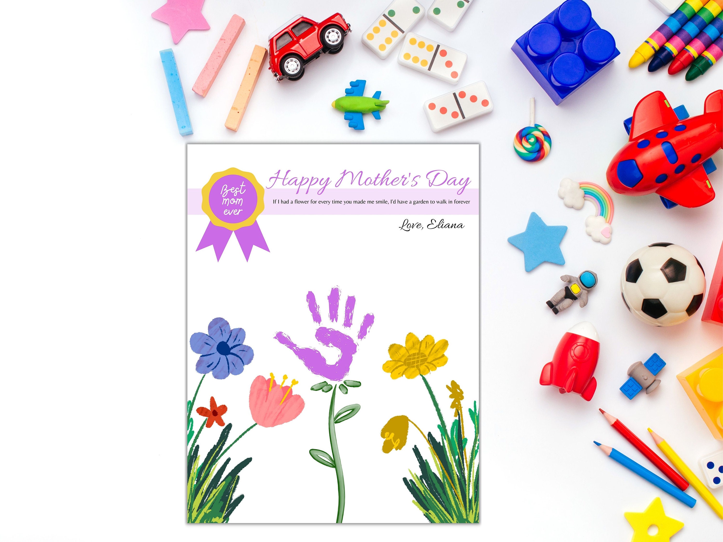 Mothers Day Handprint Art, Preschool Worksheets, Best Mom Ever ...