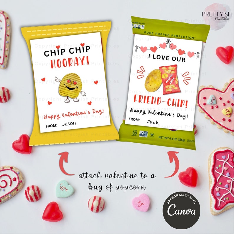 Friendchip Valentine Printable, Printable Valentine Cards, Kids ...