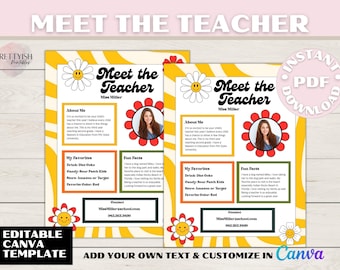 Meet the Teacher Editable I I Meet the Teacher Boho Template I Editable ...