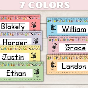 Desk Name Plate, Classroom Labels, Classroom Name Tag, Classroom ...