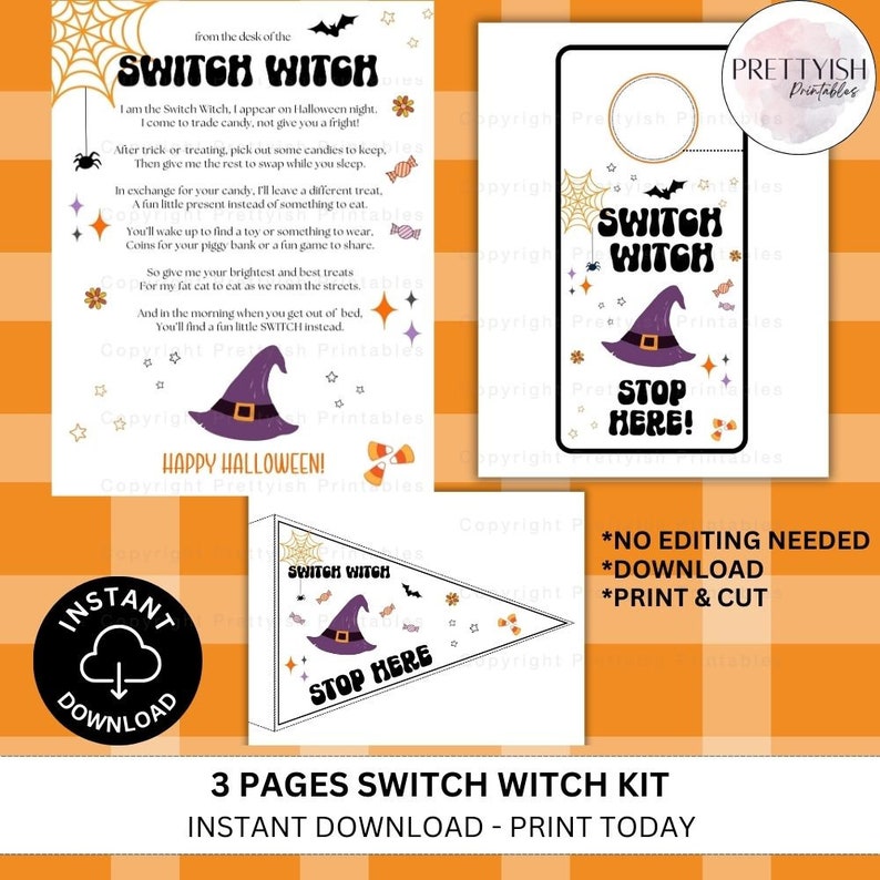 Switch Witch Printable Letter, Letter From the Switch Witch, Kids ...