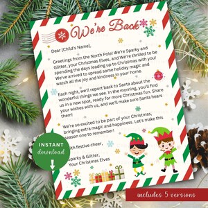 Elf Arrival Letter, Elf Letter Printable, Elf Template Printable Pdf ...