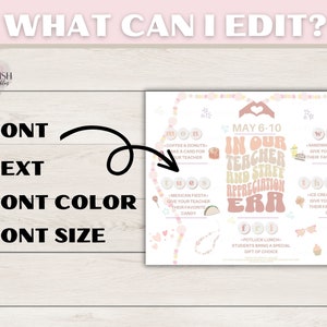 Editable Teacher and Staff Appreciation Week Printables, Printable for ...