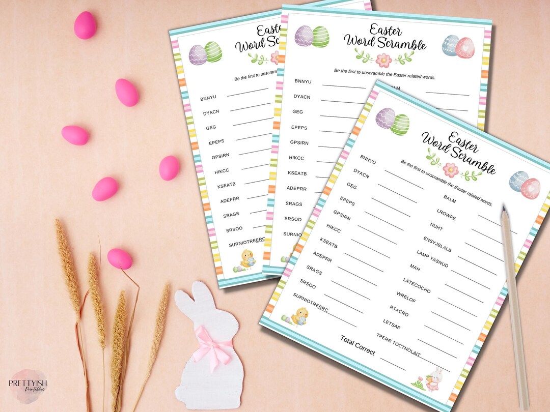 Easter Word Scramble Game | Easter Word Scramble Game | Classroom ...