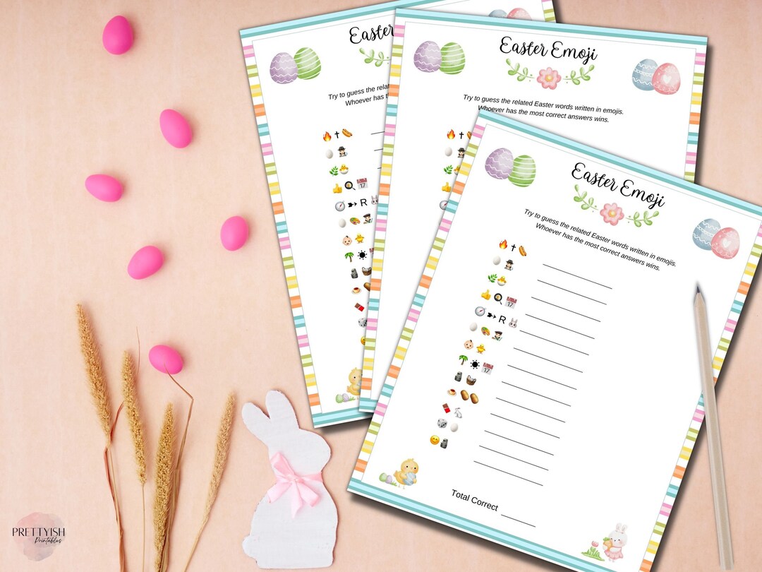 Easter Emoji Game | Easter Emoji Pictionary Game | Classroom Activities ...