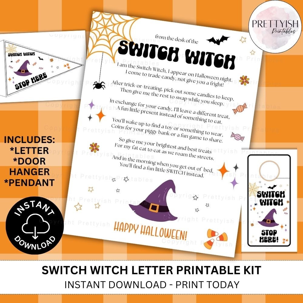 Switch Witch Printable Letter, Letter From the Switch Witch, Kids ...