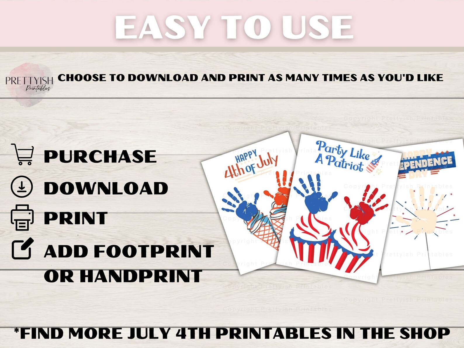 4th of July Handprint Art| 4th of July Activity| Preschool Activity ...