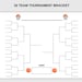 Basketball Sports Bracket Template Tournament Bracket Editable Bracket ...