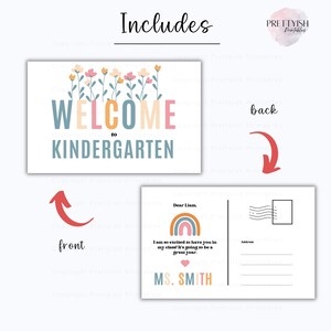 Back to School, Meet the Teacher Postcard, Postcards for Kids, School ...