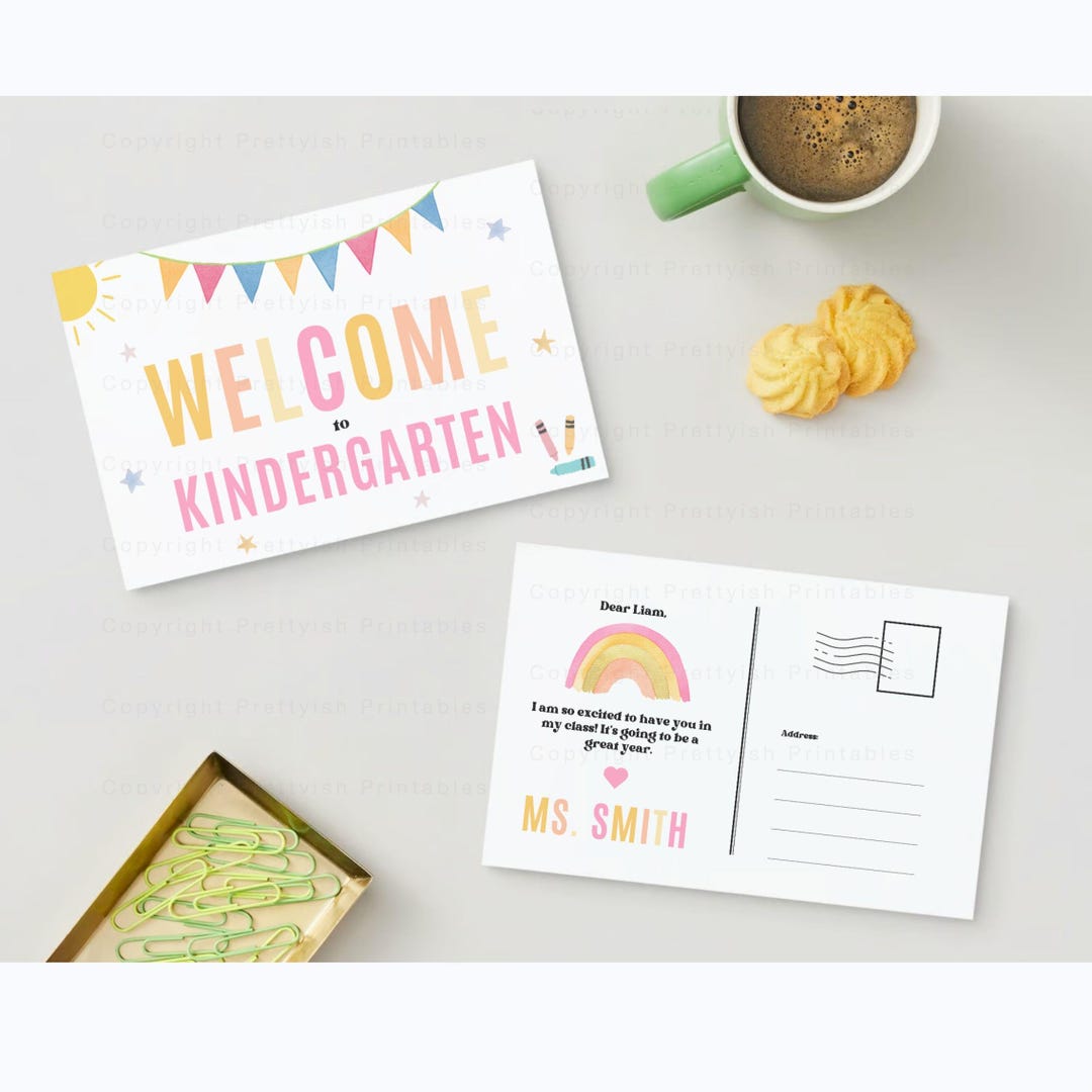 Back to School, Meet the Teacher Postcard, Postcards for Kids, School ...
