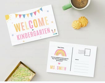 Back to School, Meet the Teacher Postcard, Postcards for Kids, School ...