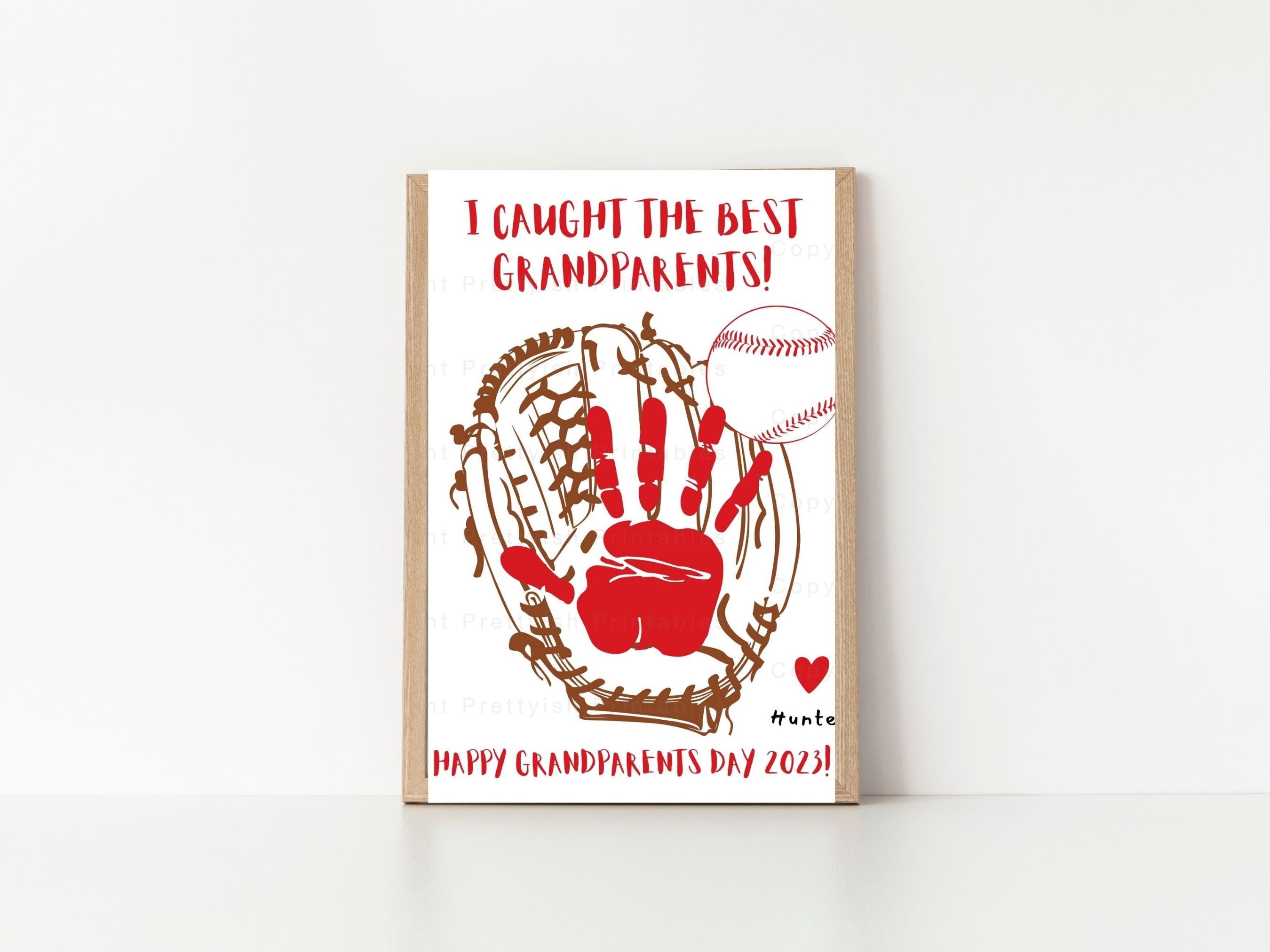 Grandparents Day Handprint Craft Art Bundle, Grandparents Day Footprint ...
