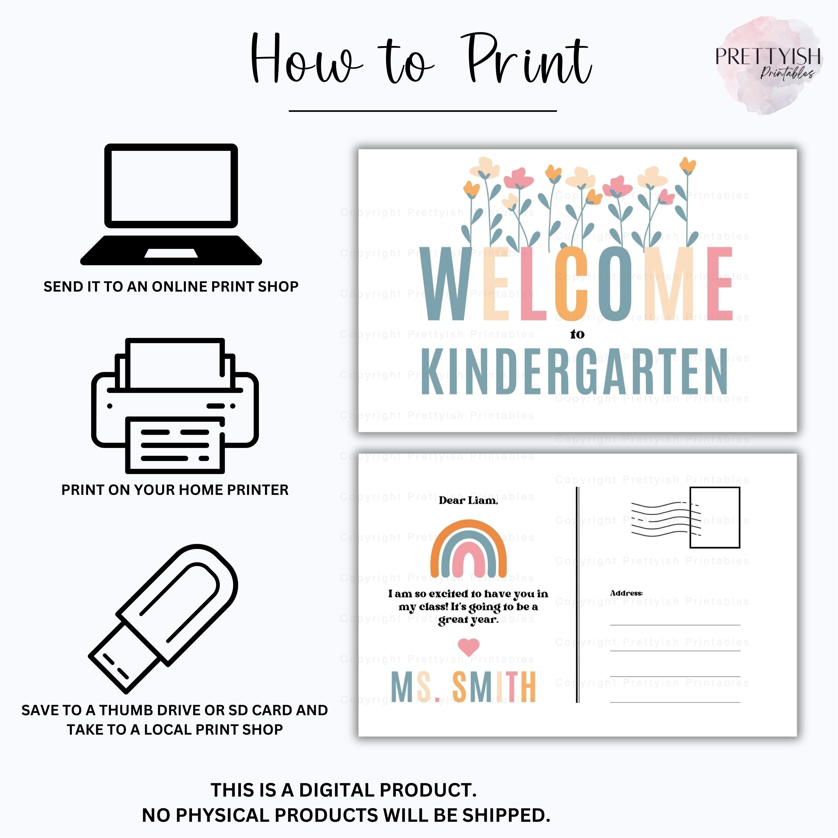 Back to School, Meet the Teacher Postcard, Postcards for Kids, School ...