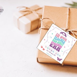 EDITABLE Teacher Appreciation Gift Tag, Staff Appreciation Gift Tag ...
