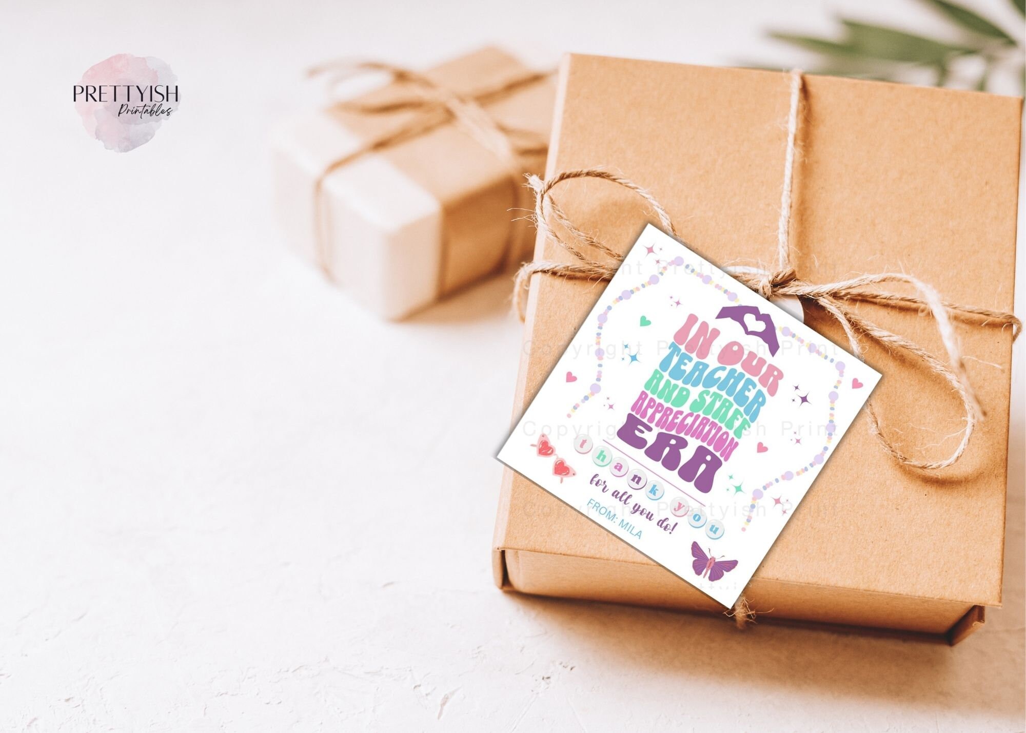 EDITABLE Teacher Appreciation Gift Tag, Staff Appreciation Gift Tag ...