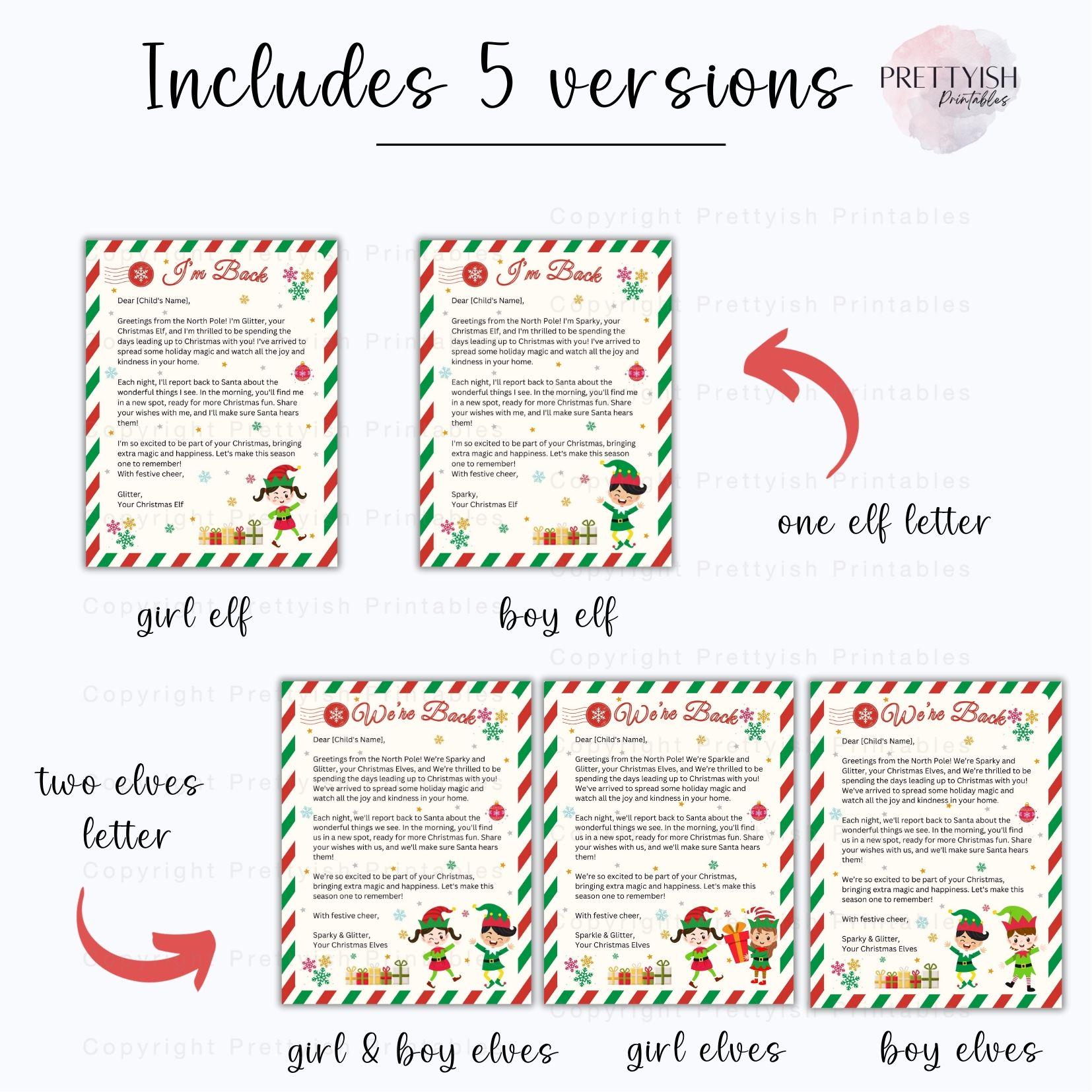 Elf Arrival Letter, Elf Letter Printable, Elf Template Printable Pdf ...