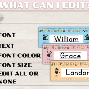 Desk Name Plate, Classroom Labels, Classroom Name Tag, Classroom ...