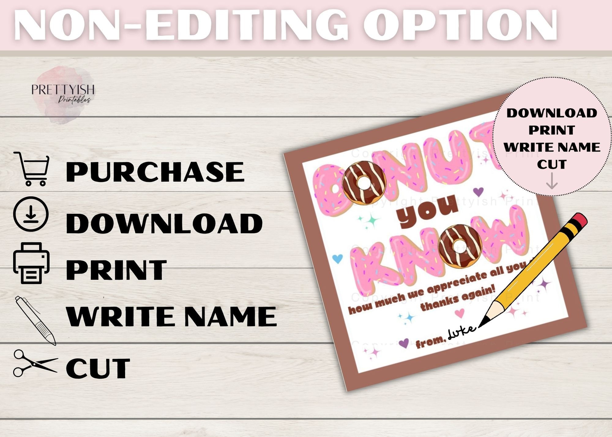 EDITABLE Teacher Appreciation Gift Tag, Staff Appreciation Gift Tag ...