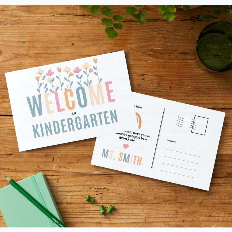 Back to School, Meet the Teacher Postcard, Postcards for Kids, School ...