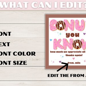 EDITABLE Teacher Appreciation Gift Tag, Staff Appreciation Gift Tag ...