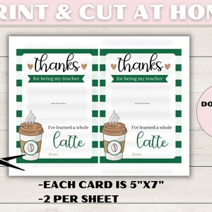 Teacher Appreciation Week Printble, Gift Card Holder, Teacher Thank You ...