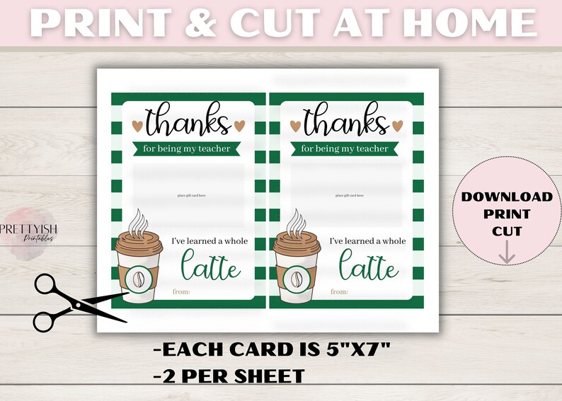 Teacher Appreciation Week Printble, Gift Card Holder, Teacher Thank You ...