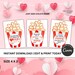 Popcorn Valentine Printable, Printable Valentine Cards, Kids Valentine ...
