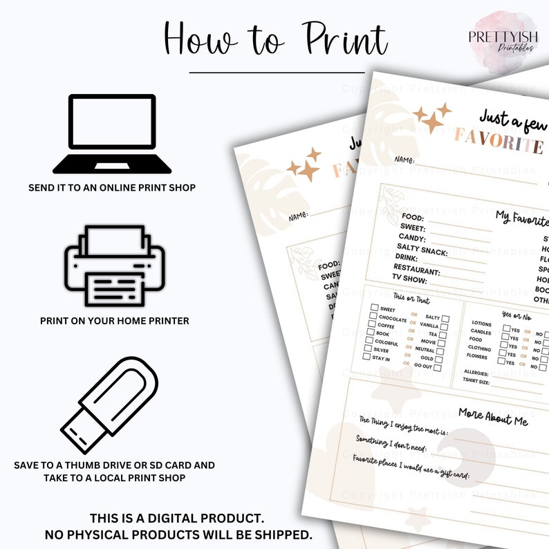 Teachers Favorites List Editable Template Printable, Meet the Teacher ...